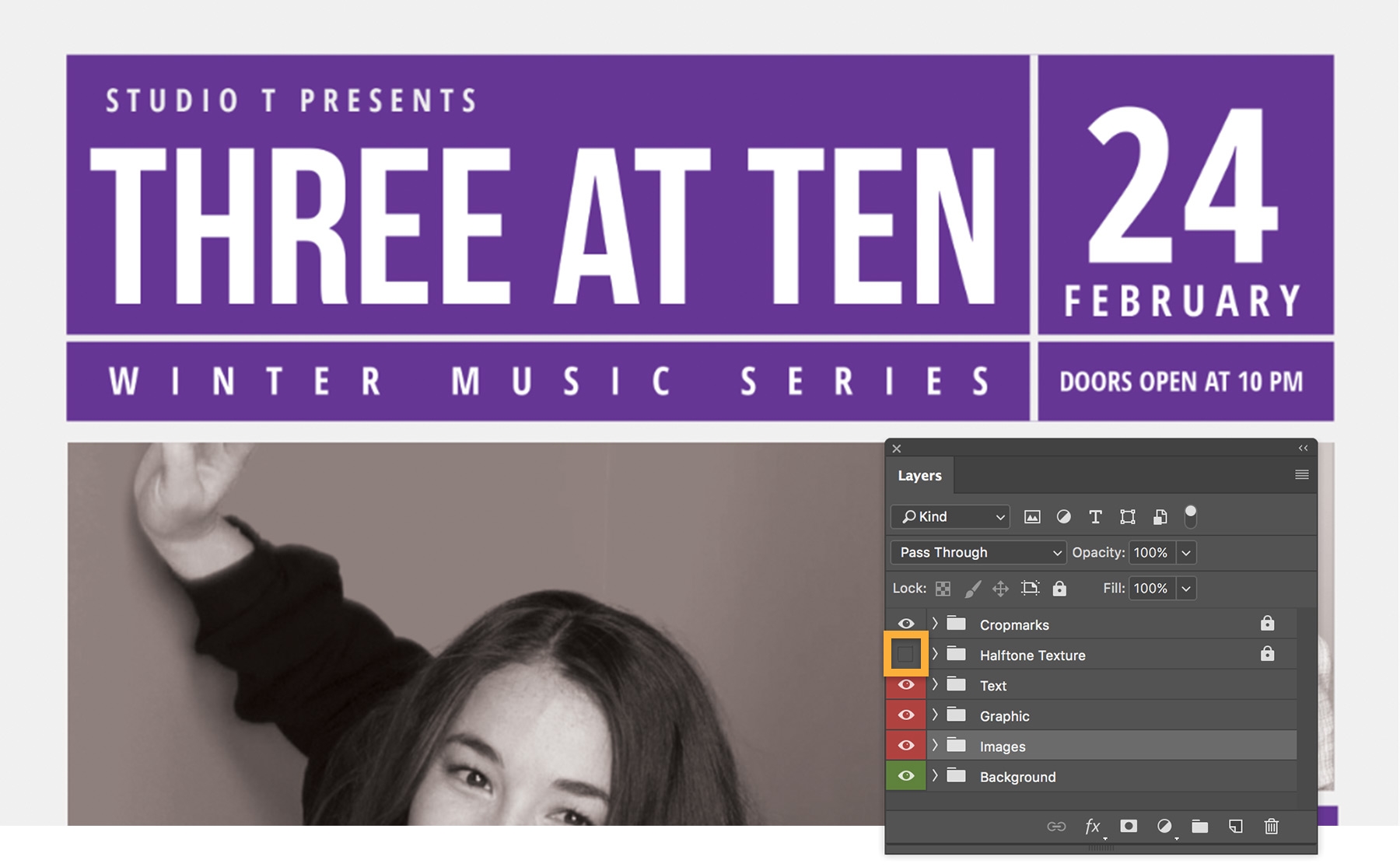 Start designing with Adobe Stock flyer templates in Photoshop