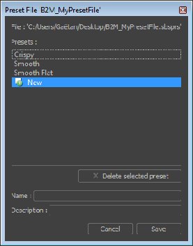 Create presets | Substance B2M