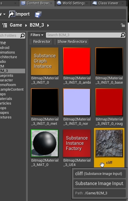 In Unreal Engine 4 | Substance B2M