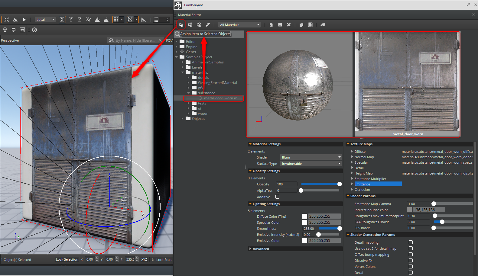 Assigning a Substance | Ecosystem and Plug-ins