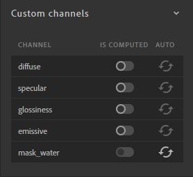 Channel Settings panel | Substance 3D Sampler