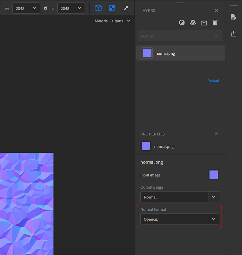 Normal Format | Substance 3D Sampler