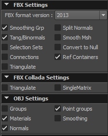Export parameters | Substance 3D Automation ToolKit