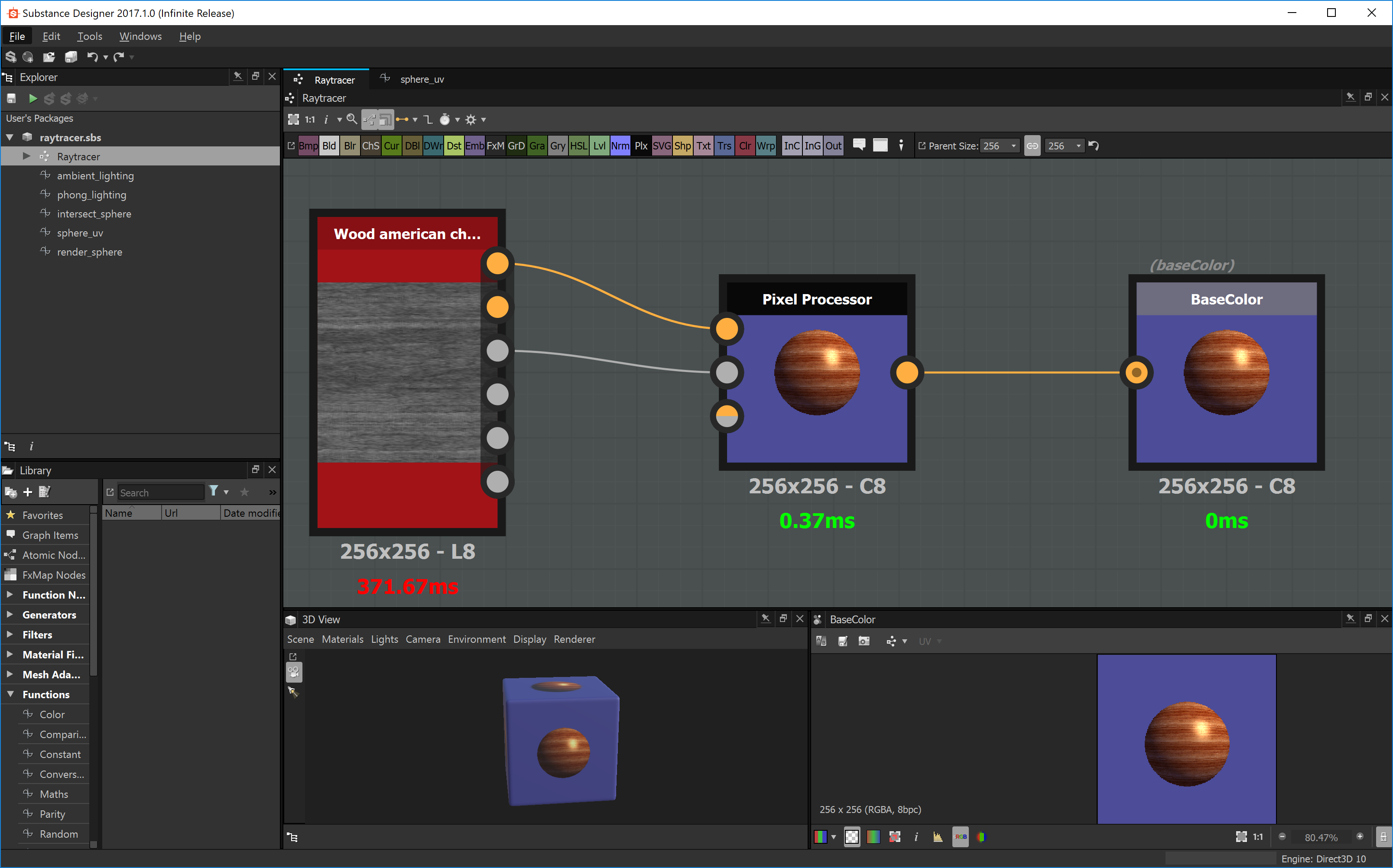 Pixel Processor Ray tracer | Substance 3D Automation ToolKit