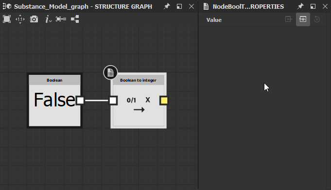 Boolean to integer | Substance 3D Designer