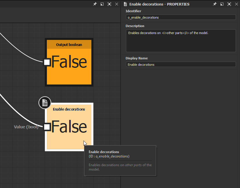 Output boolean | Substance 3D Designer