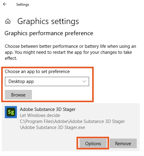 GPU rendering is disabled | Substance 3D Stager