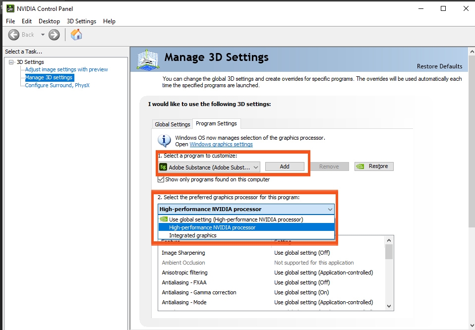 GPU rendering is disabled | Substance 3D Stager