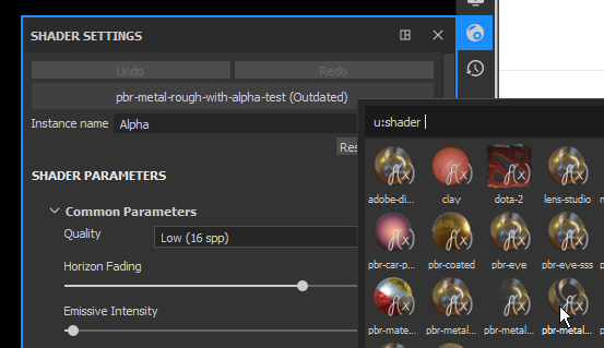 Updating a shader | Substance 3D Painter
