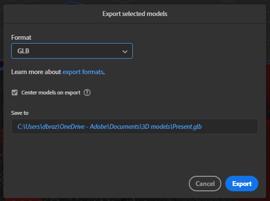 Prepare models for upload