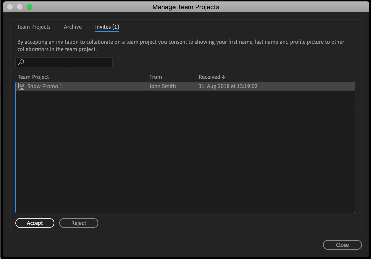 Create a Team Project