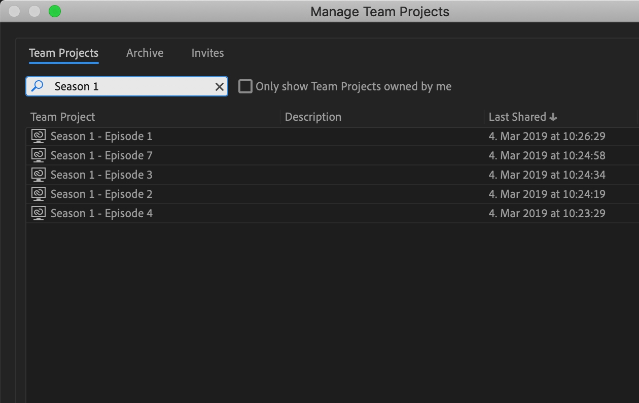 Create a Team Project