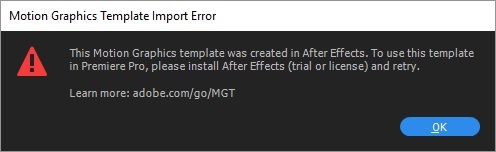 Motion Graphics templates FAQ