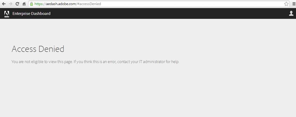 Troubleshoot Adobe Creative Cloud Admin Console errors