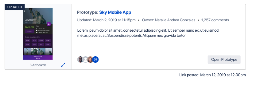 Share Adobe XD prototypes and design specifications in Jira