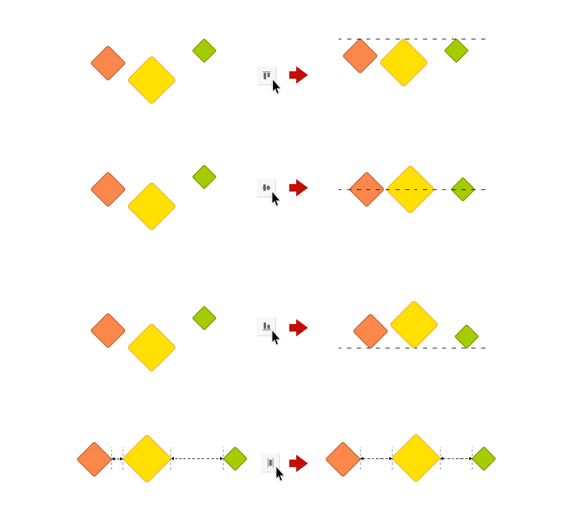 Move, align, distribute, and arrange objects in Adobe XD.