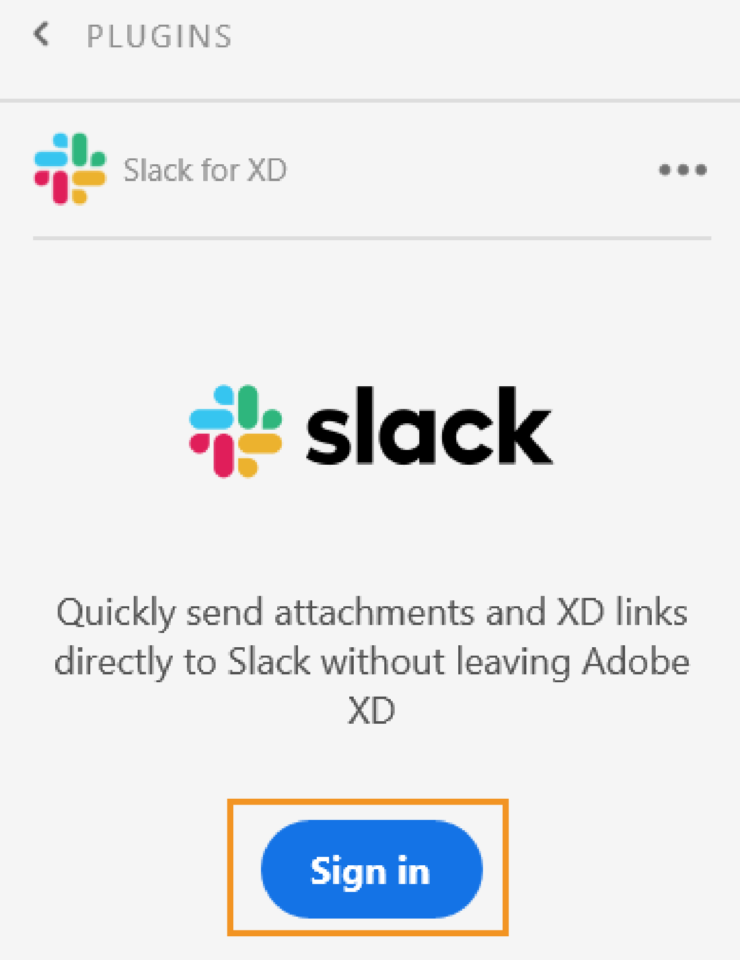 Slack plugin for XD