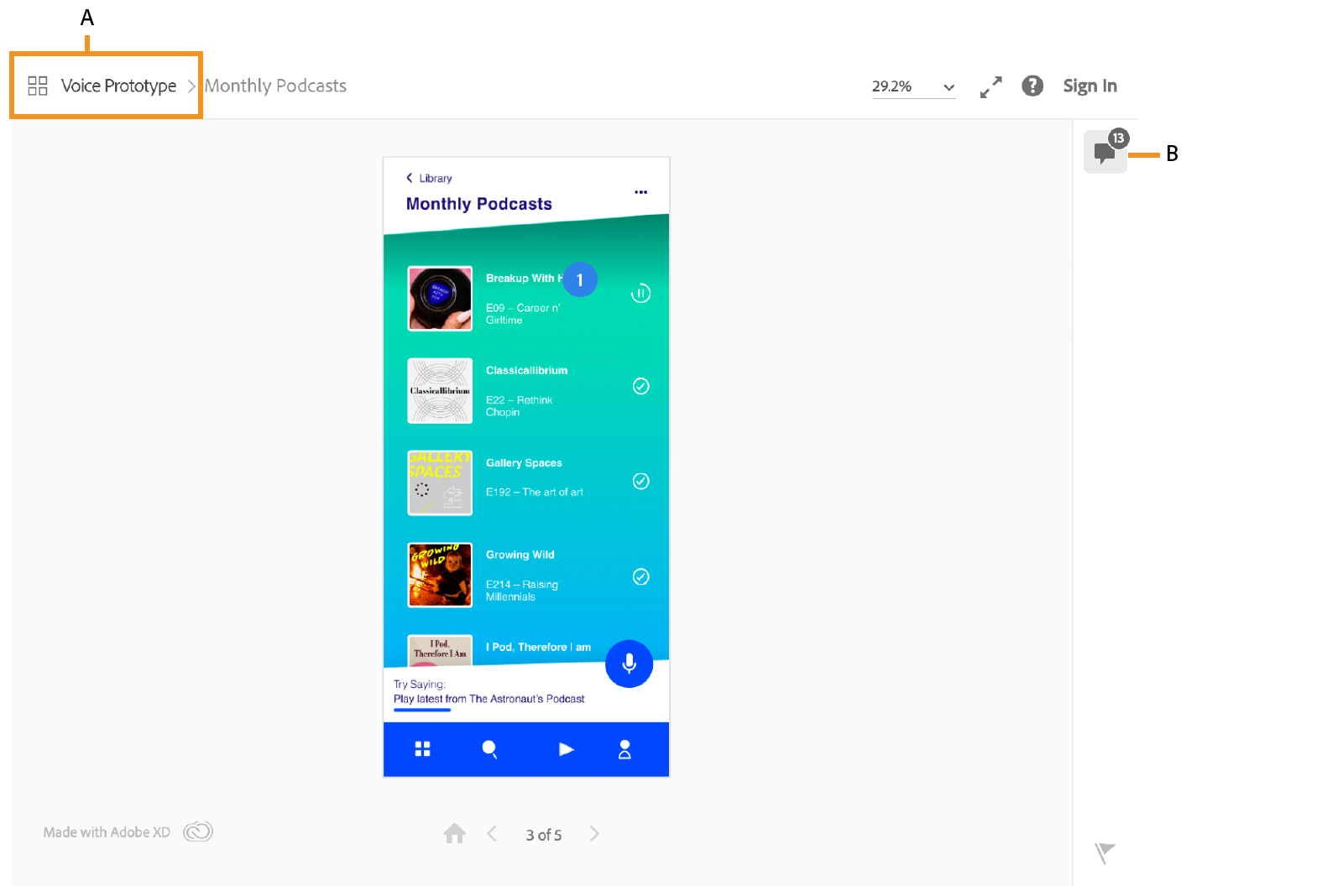 Work with shared prototypes in XD