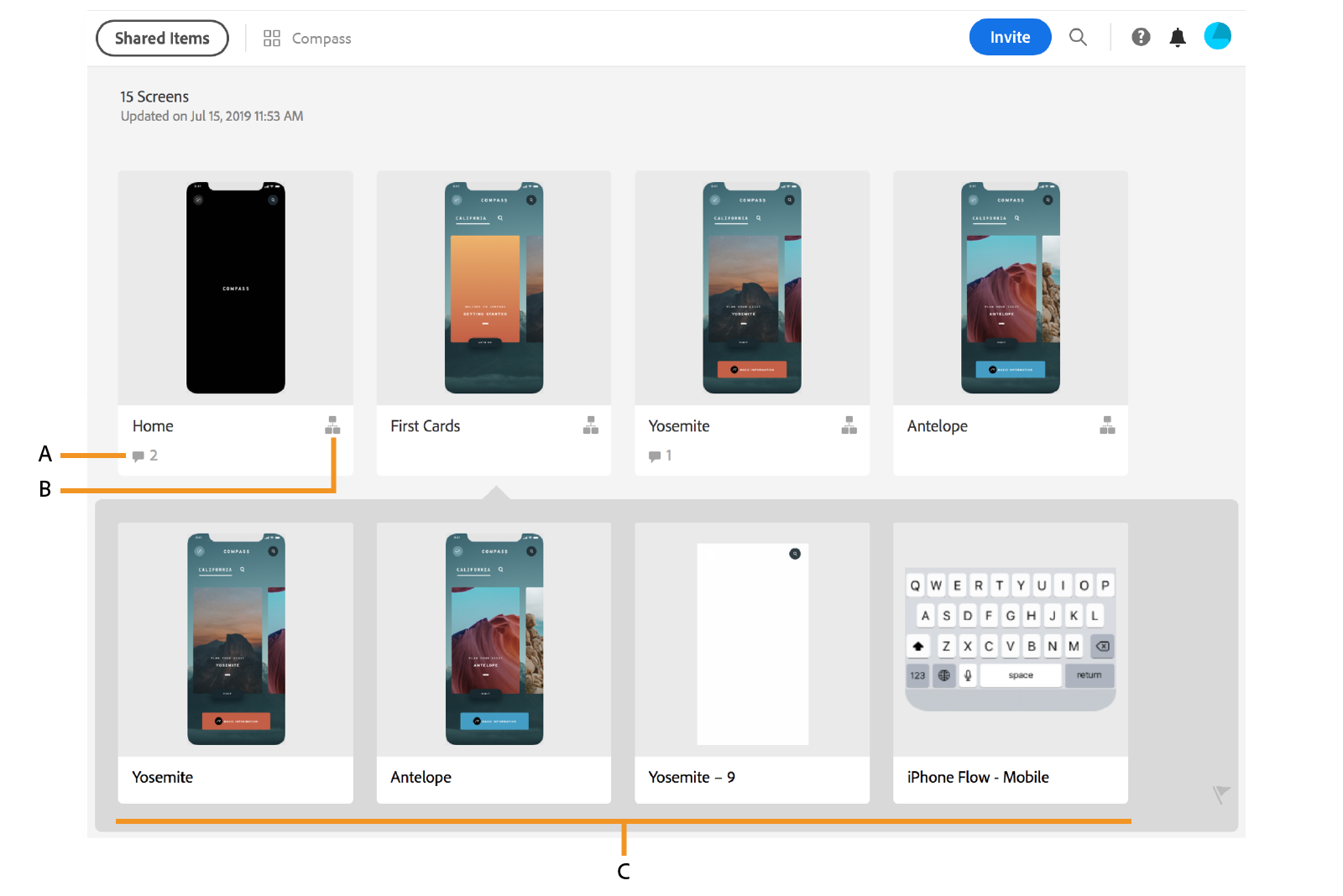 Work with shared prototypes in XD