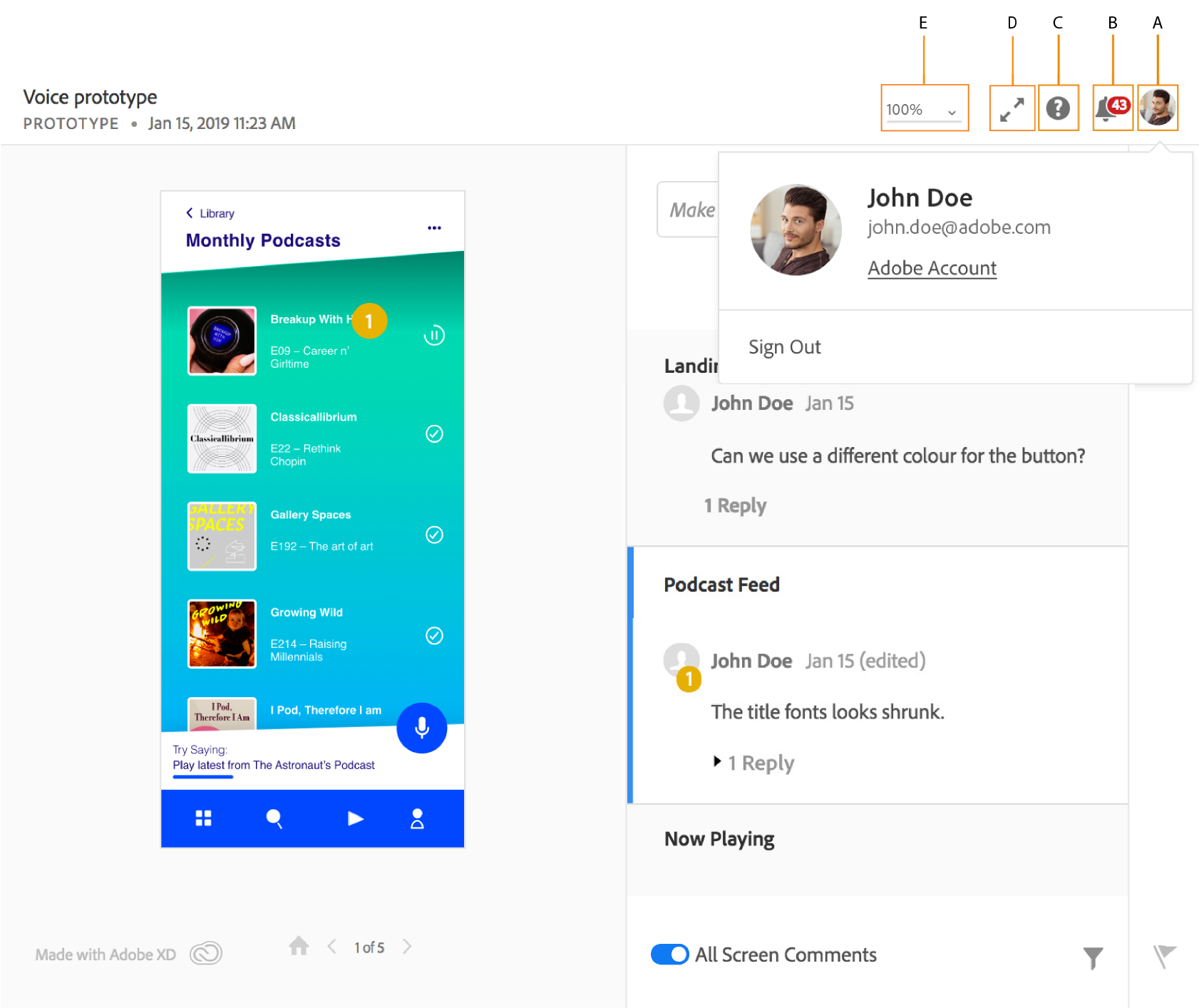 Shared prototypes in XD