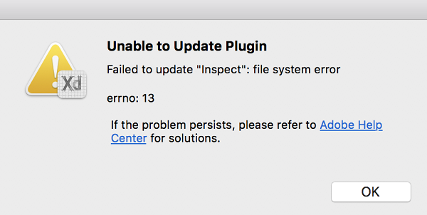 Fix issues with installing XD plugins and opening Marketplace