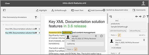 Release Notes for XML Documentation for Adobe Experience Manager 3.6