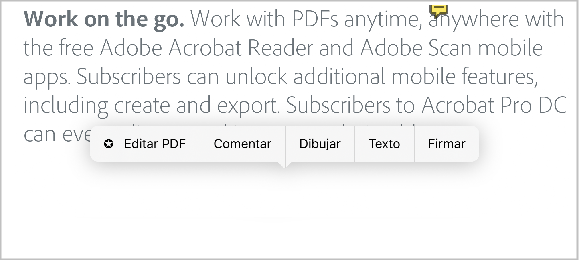 Trabajo con archivos PDF en Acrobat Reader iOS: nueva experiencia