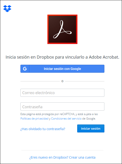 Acceder a sus archivos de Dropbox en Acrobat/Reader