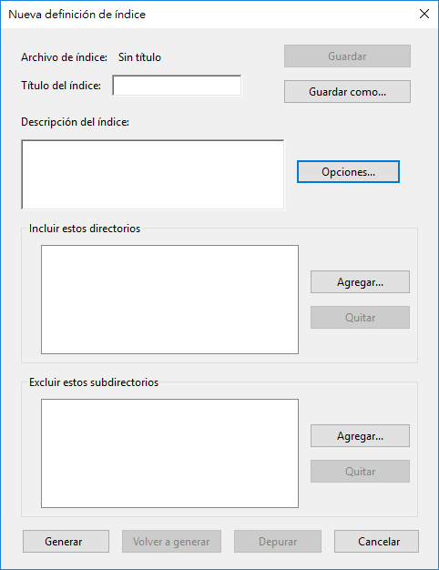 Creación de índices de PDF, Adobe Acrobat