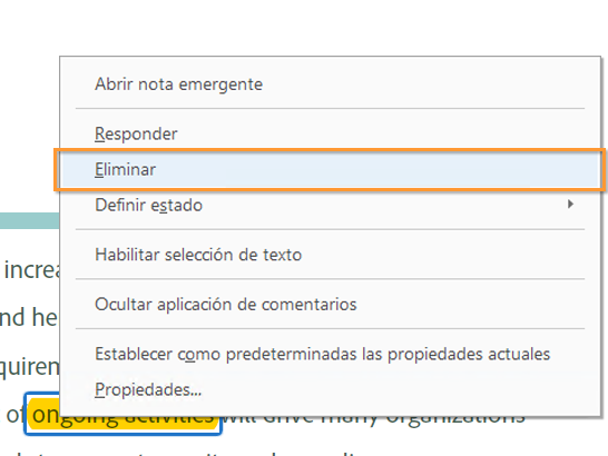 Marcar texto con ediciones, Adobe Acrobat