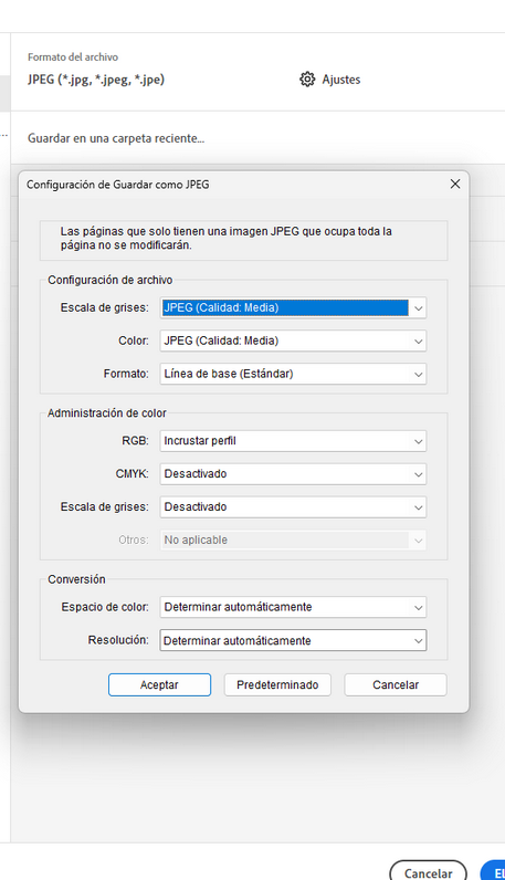 Convertir o exportar documentos PDF a otros formatos de archivo, Adobe ...