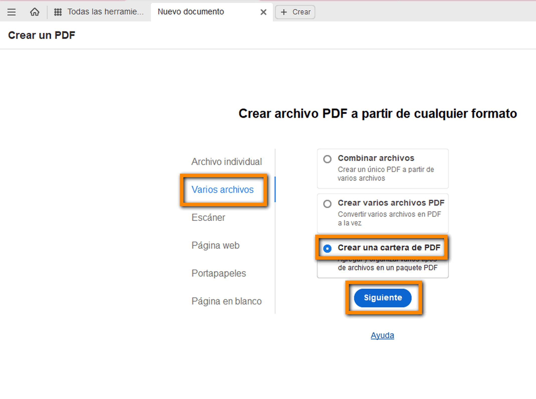 Presentación de la nueva experiencia de Acrobat
