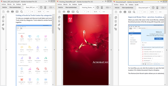 Novedades de Adobe Acrobat DC Versiones de 2016