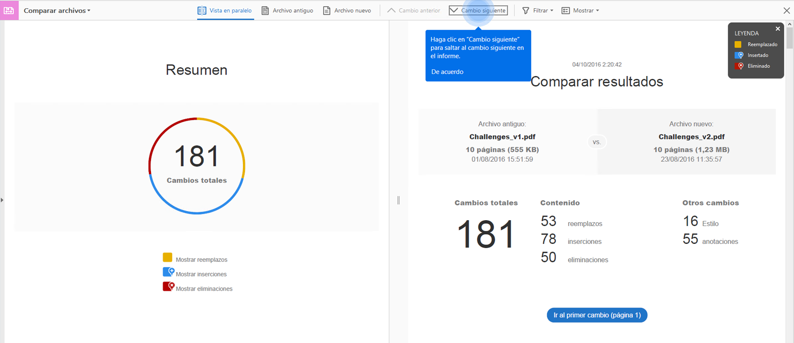 Novedades de Adobe Acrobat DC Versiones de 2016