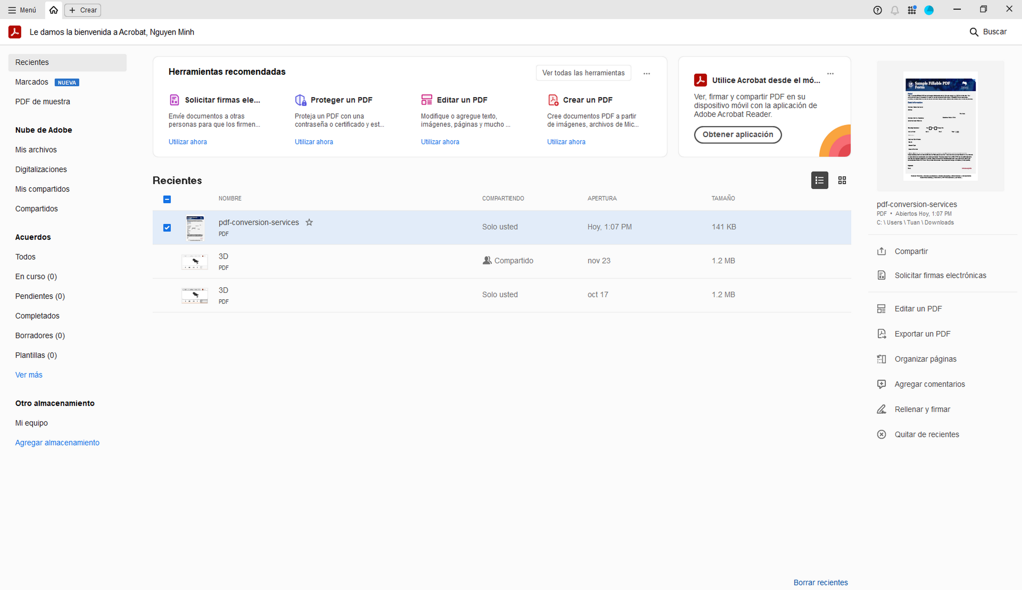 Resumen de las nuevas funciones | Versión de julio de 2022 de Acrobat