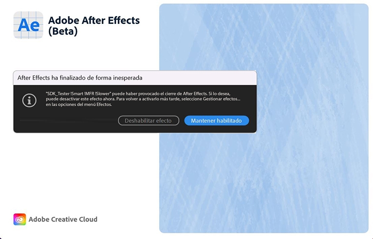 Administrador de efectos