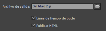 Creación de documentos de HTML5 Canvas en Animate
