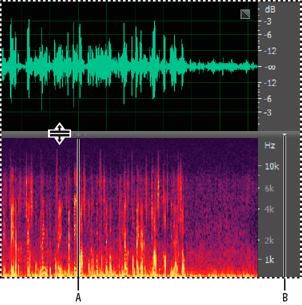 Visualización de audio en el Editor de forma de onda con Adobe Audition