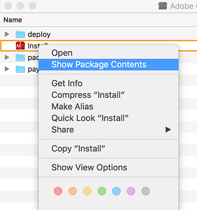 Instalación de aplicaciones de Creative Cloud en macOS 10.12 (Sierra)