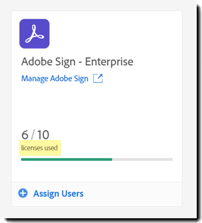 Administrar Adobe Sign con Adobe Admin Console