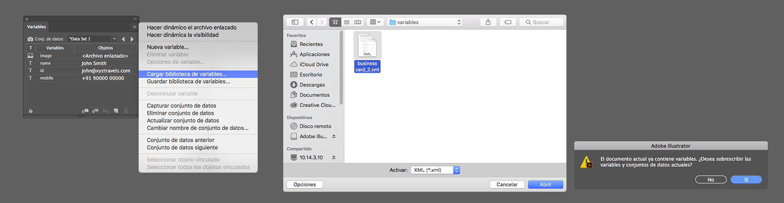 Combinación de datos para crear gráficas de datos mediante plantillas y ...