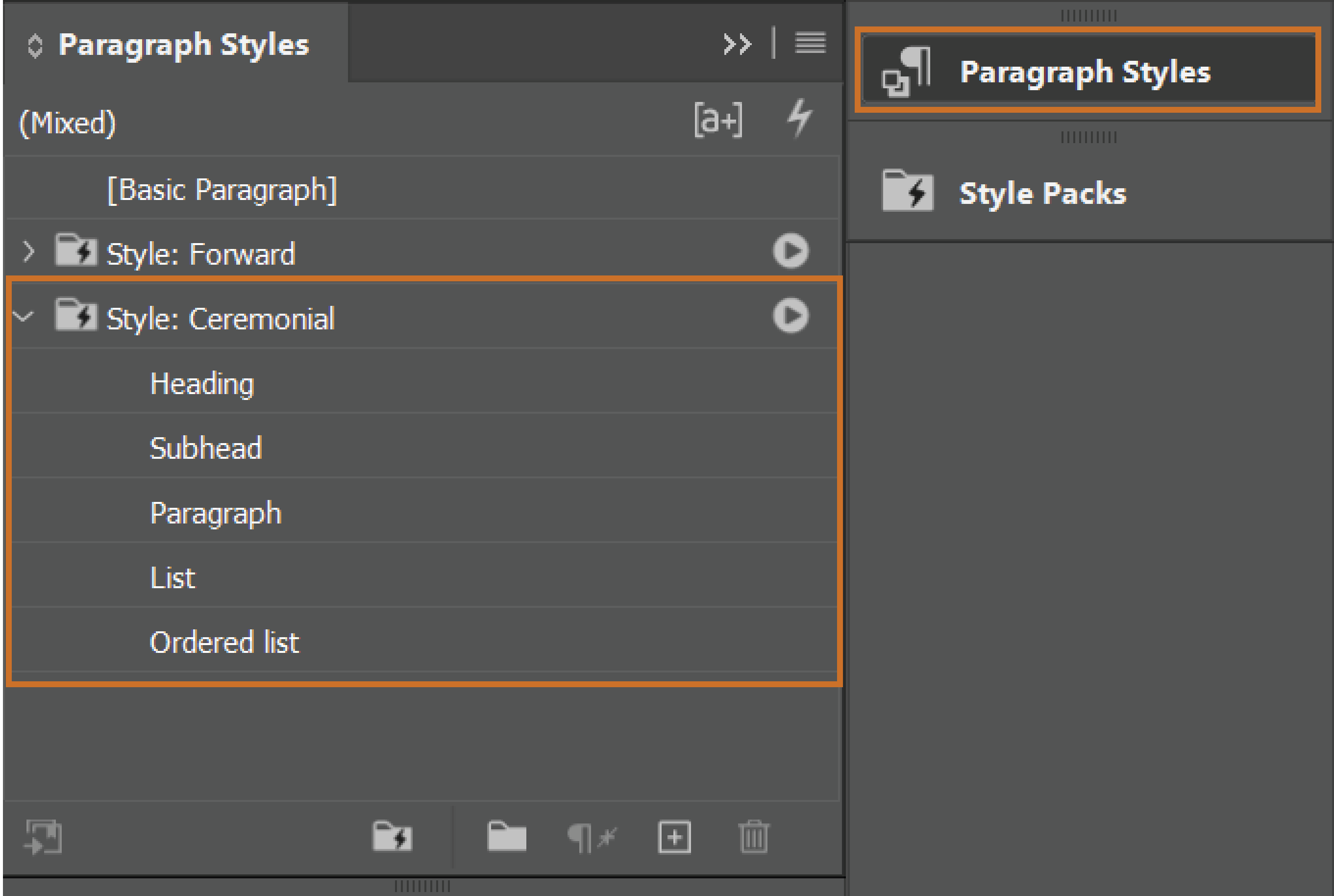 Usar paquetes de estilos en InDesign