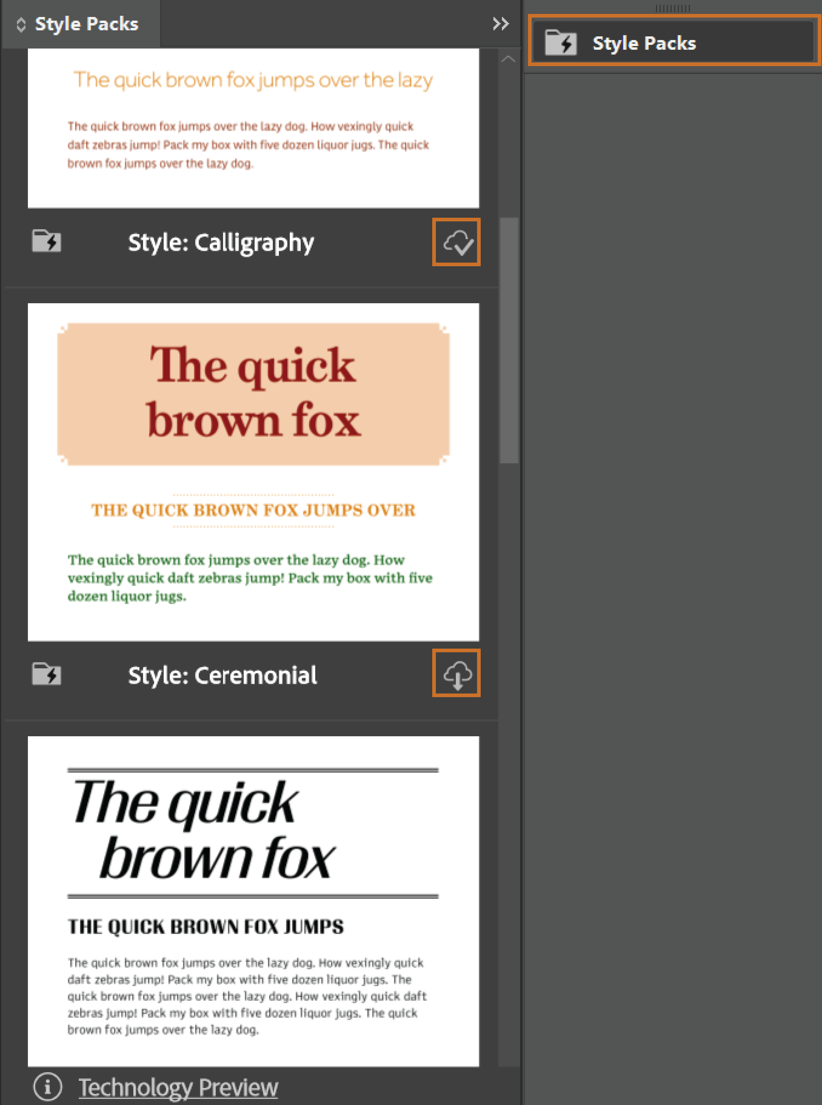 Usar paquetes de estilos en InDesign