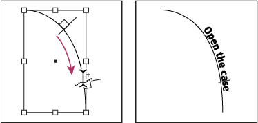 Creación de texto en un trazado en InDesign