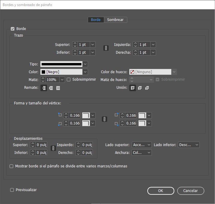 Aplicación de formato a párrafos en Adobe InDesign