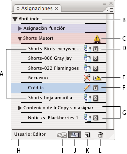 Uso compartido de contenido entre InDesign e InCopy