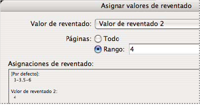 Aplicar los valores de reventado de InDesign
