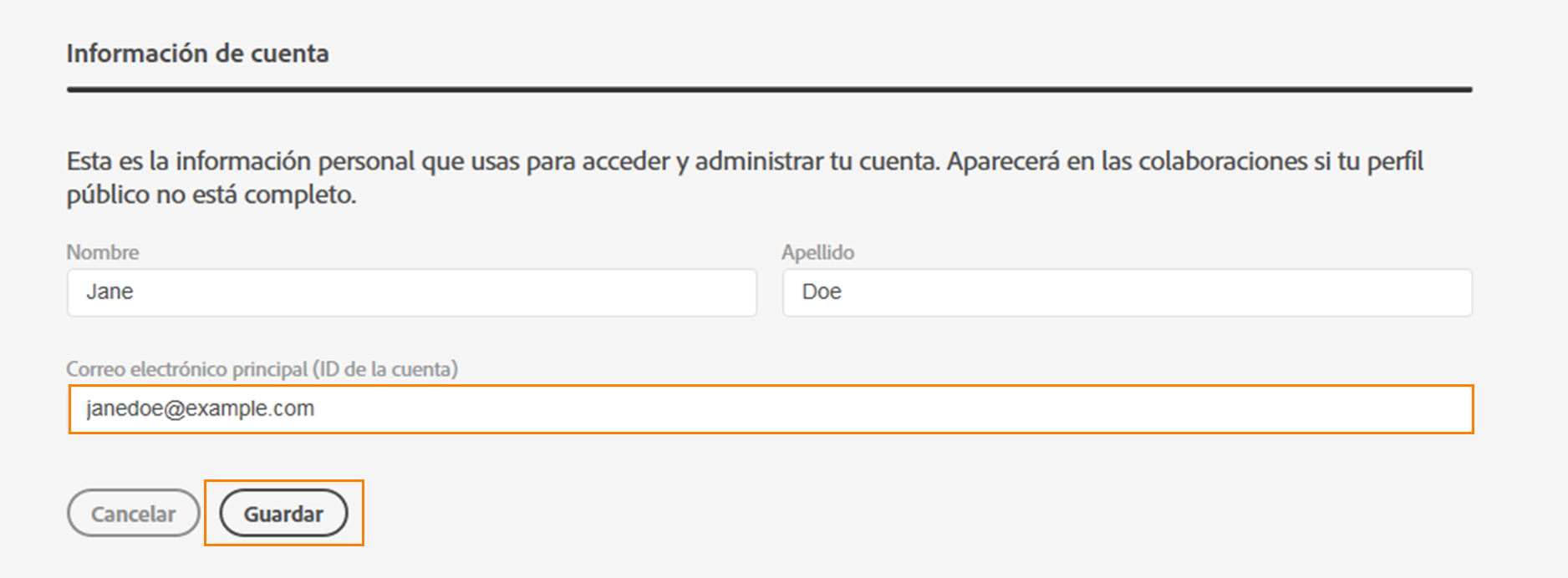 Crear o actualizar su Adobe ID
