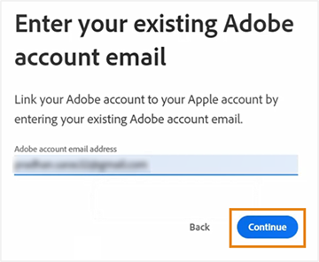 Conectar una cuenta de red social con su cuenta de Adobe