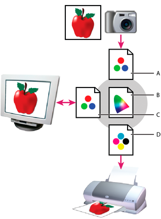 Gestión de color de los documentos al imprimir en Photoshop